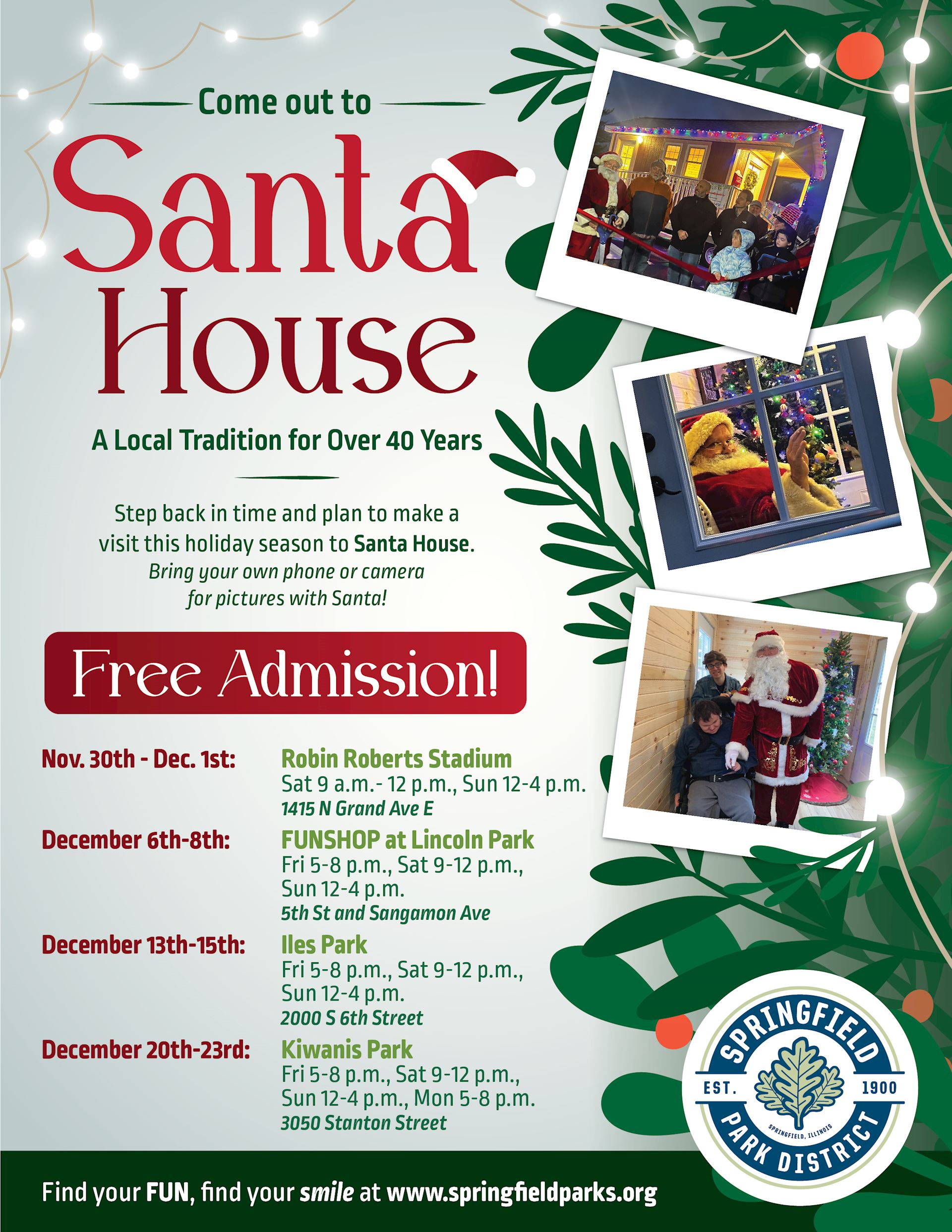 Santa House! | Springfield Park District