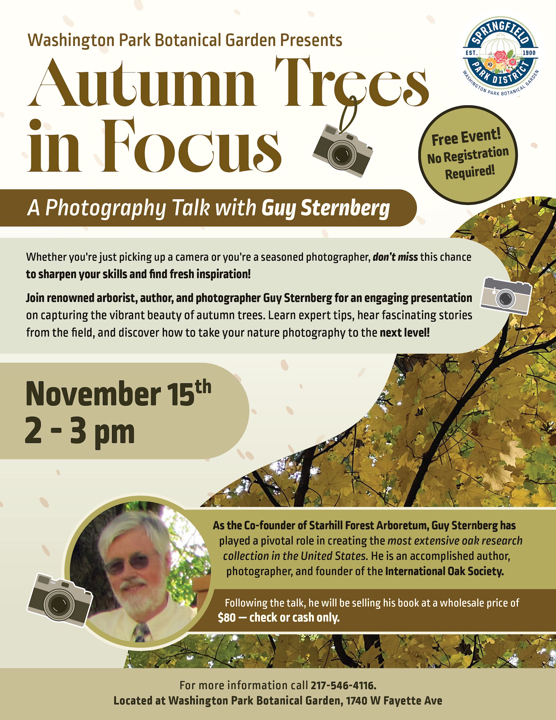 Photography Talk with Guy Sternberg at the Washington Park Botanical ...