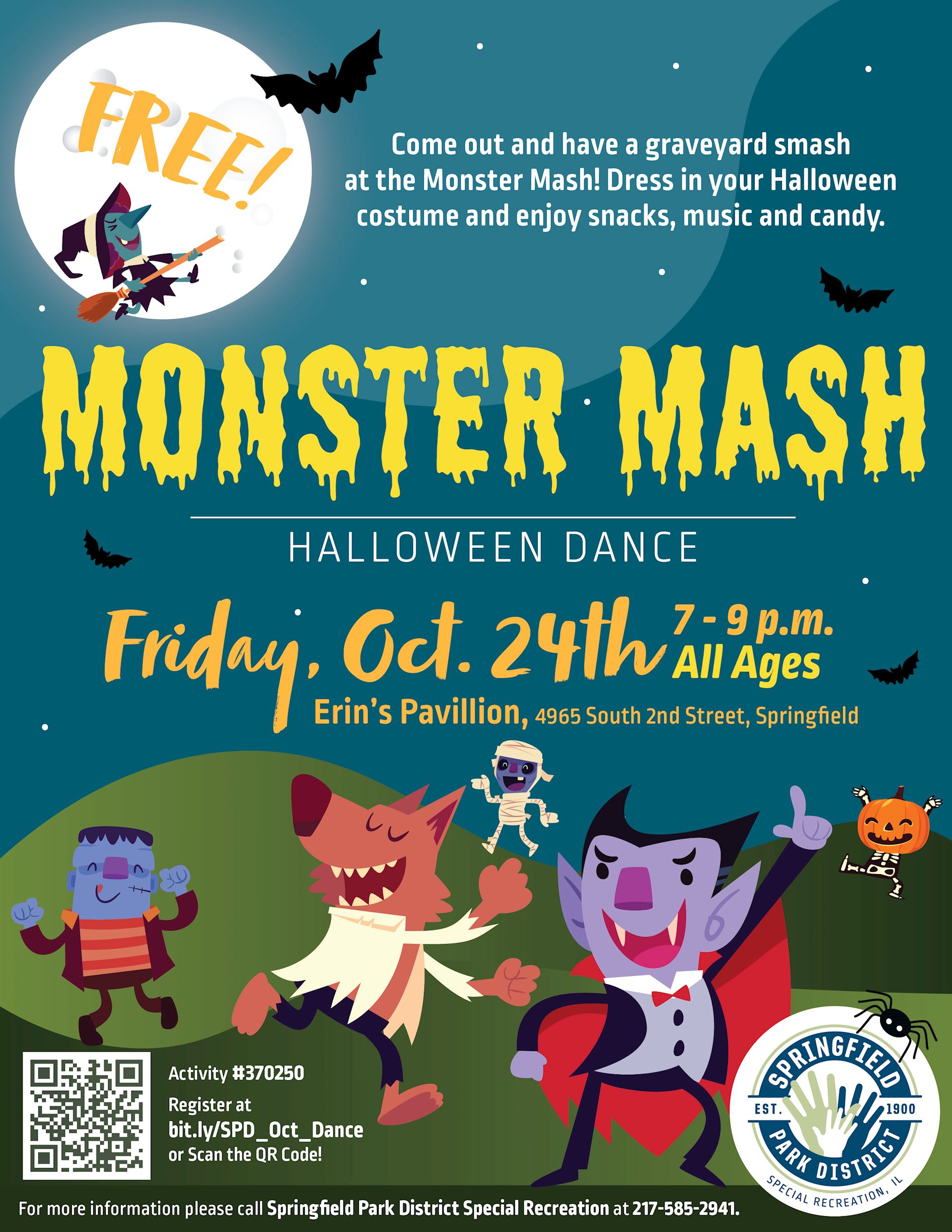 Monster Mash Halloween Dance | Springfield Park District