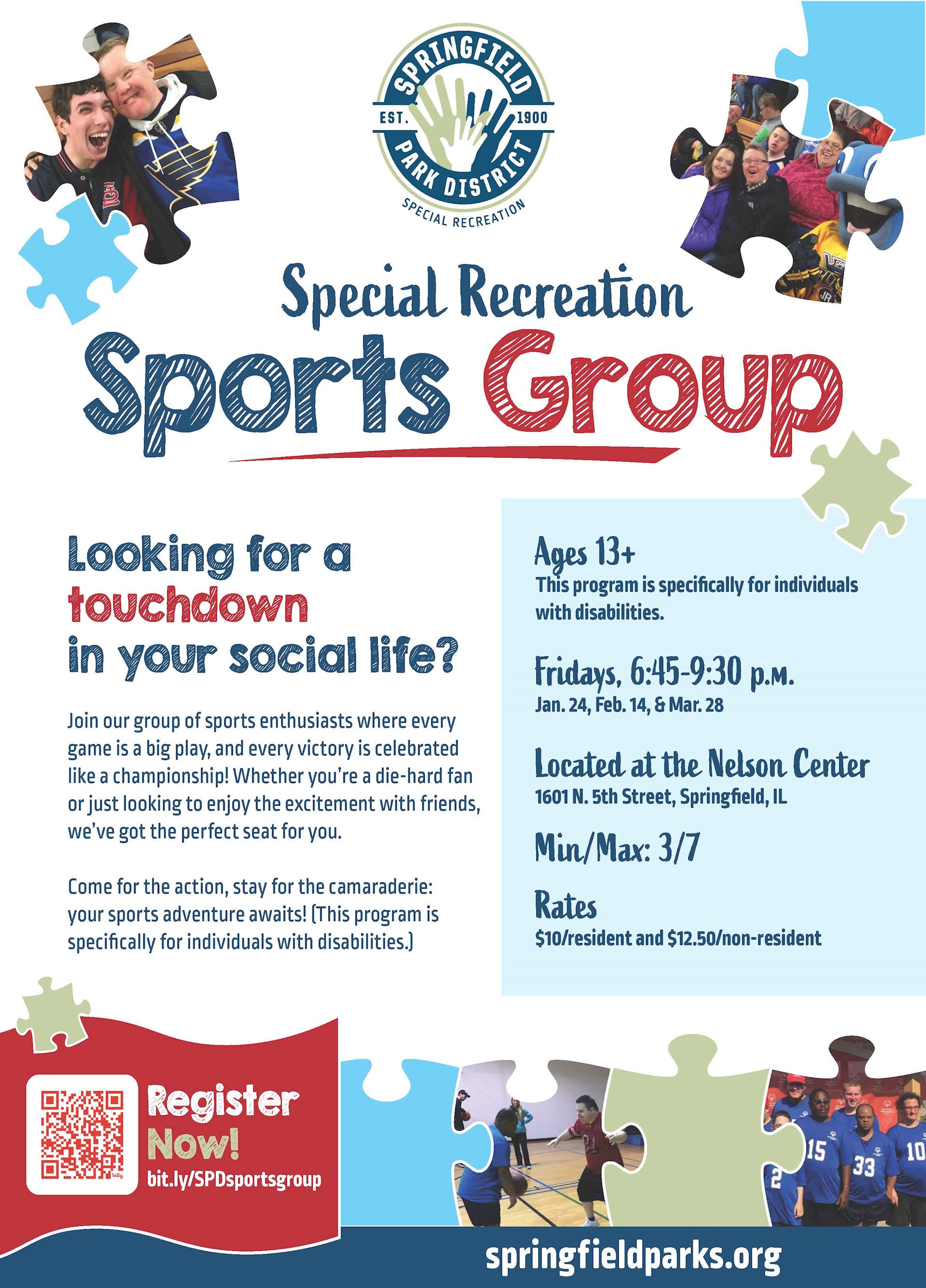 Special Recreation Sports Club | Springfield Park District