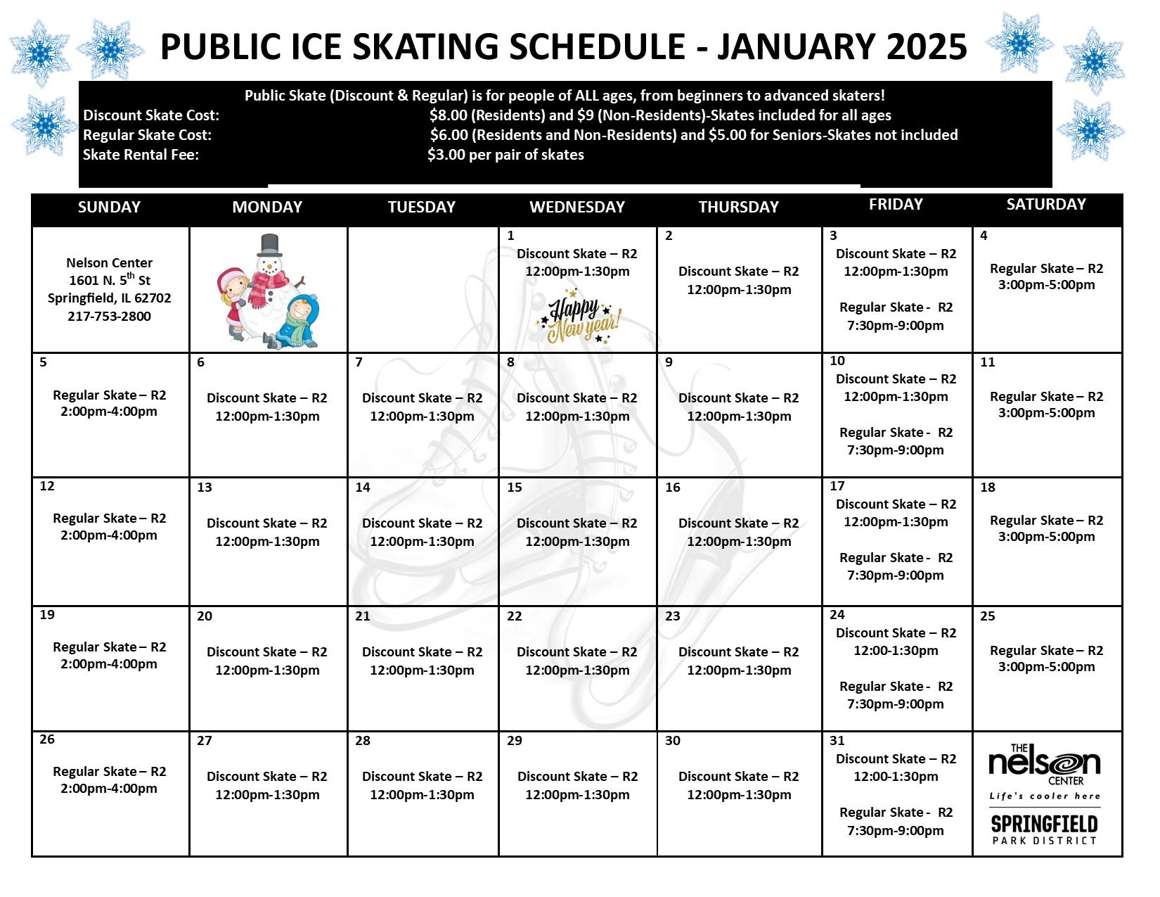 Nelson Center Ice Rink | Springfield Park District