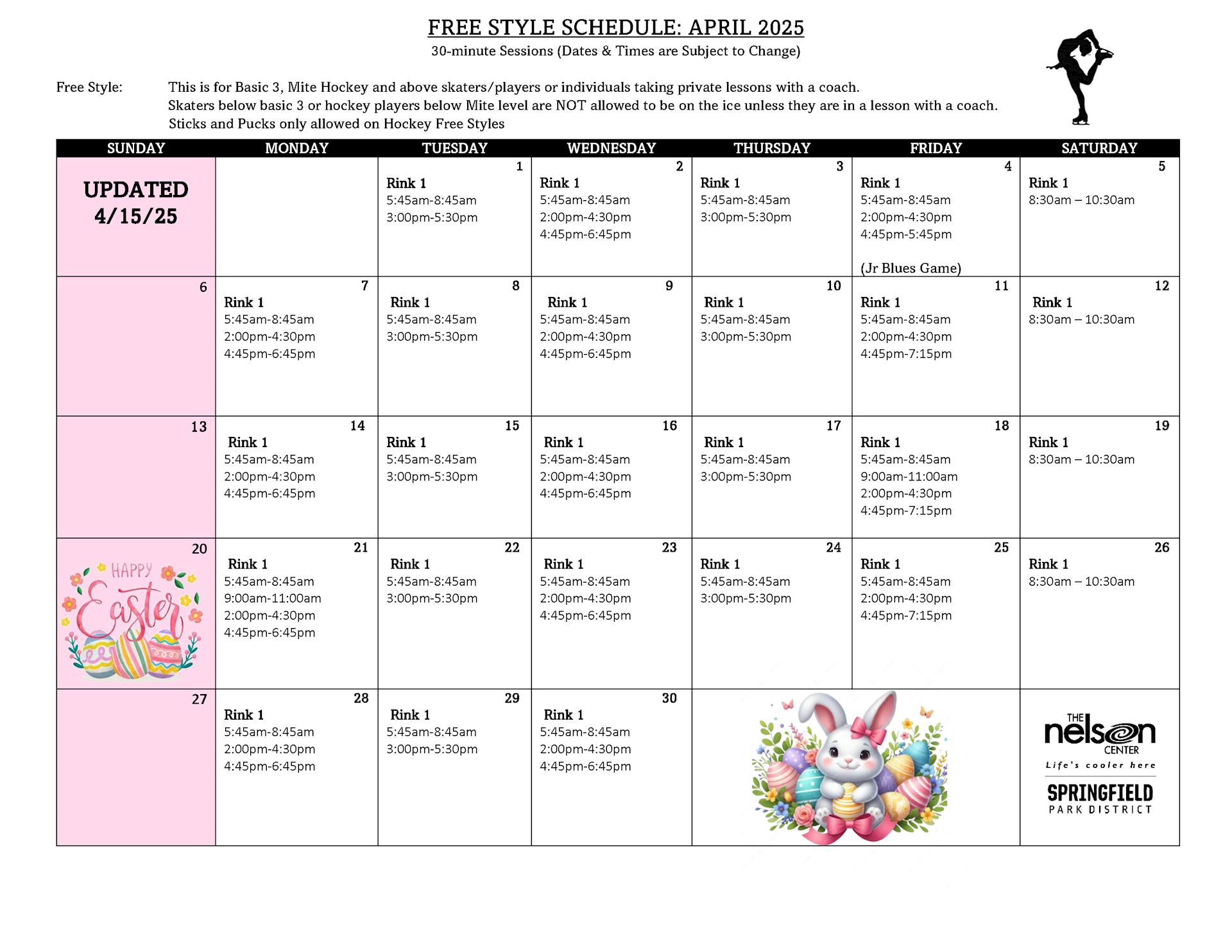 Nelson Center Ice Rink | Springfield Park District