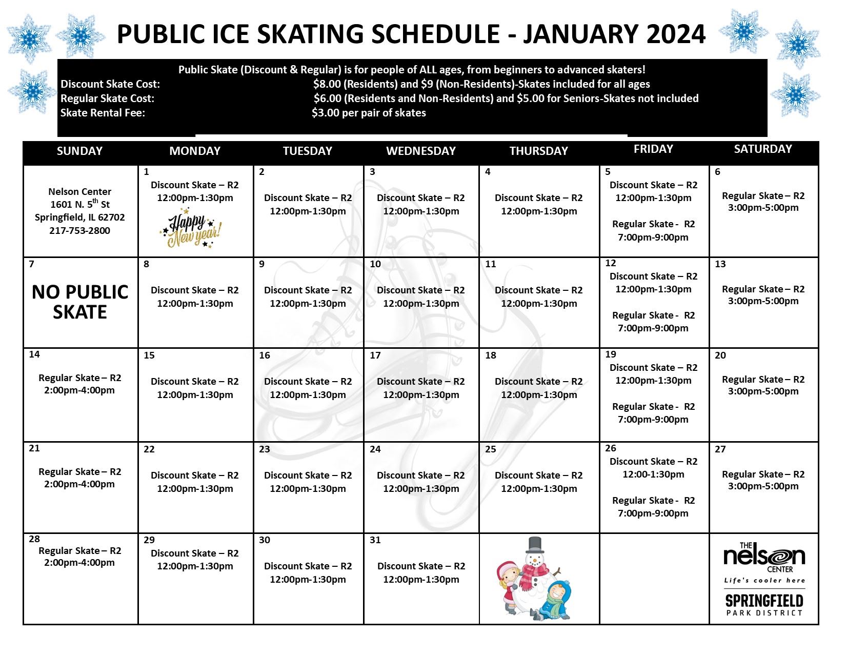 Nelson Center Ice Rink | Springfield Park District