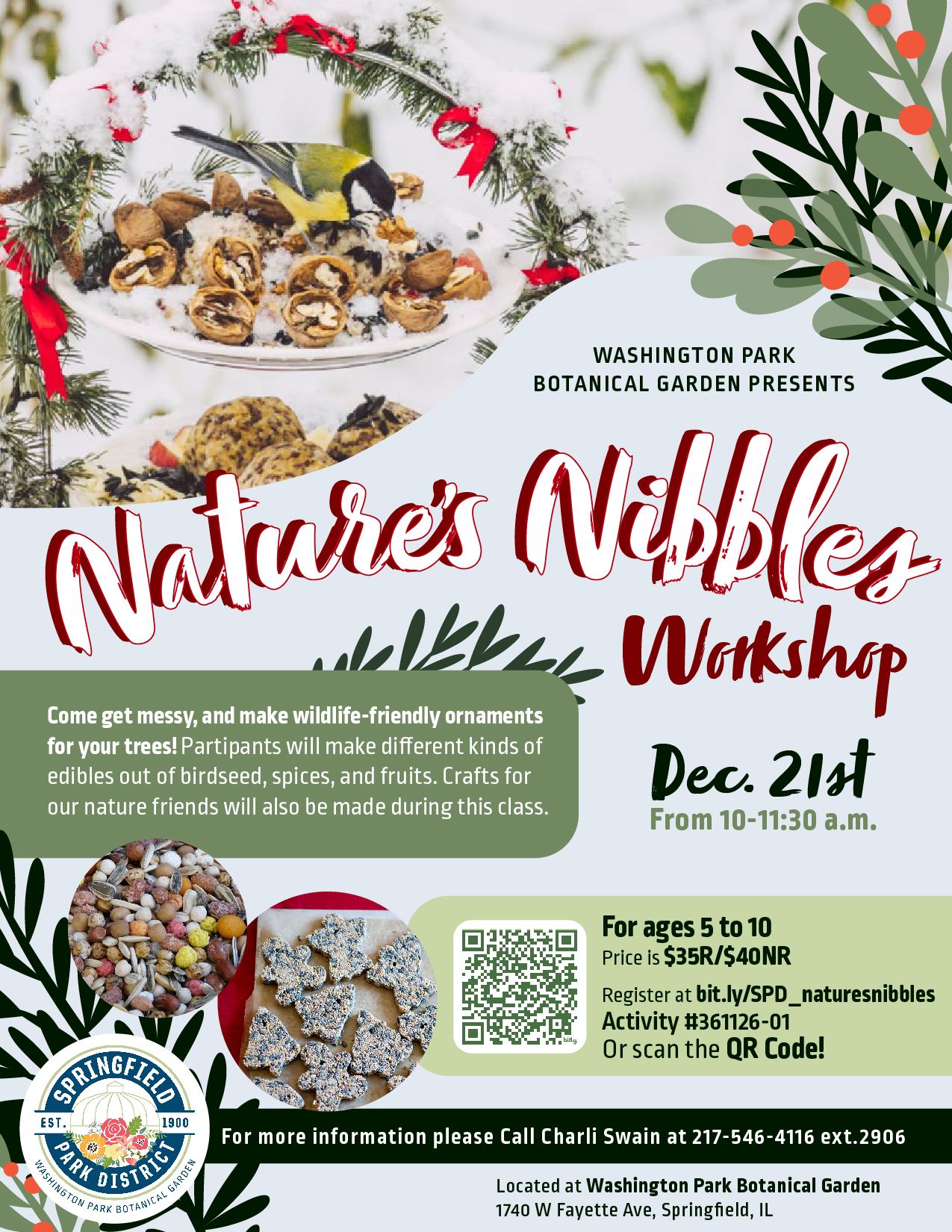Nature's Nibbles Workshop! | Springfield Park District