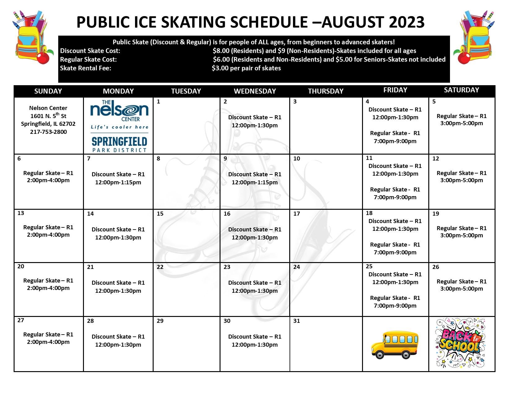 Nelson Center Ice Rink | Springfield Park District