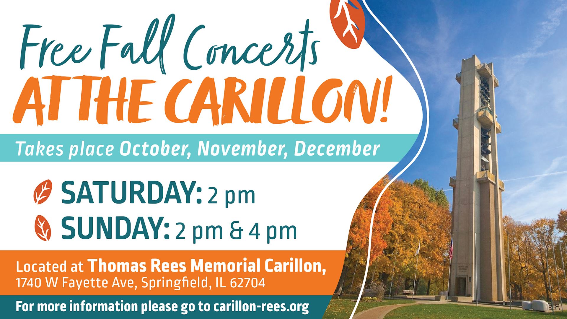 Free Fall Concerts at the Carillon! | Springfield Park District