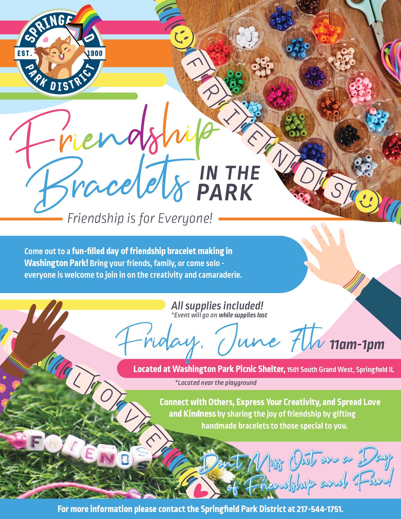 Friendship Bracelets in the Park! | Springfield Park District