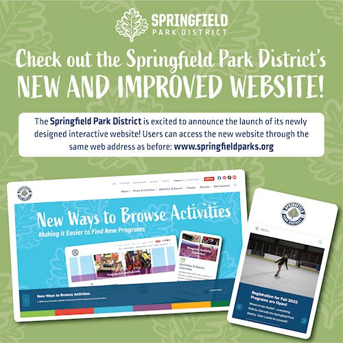 Springfield Park District Announces the Launch of a Newly Designed ...