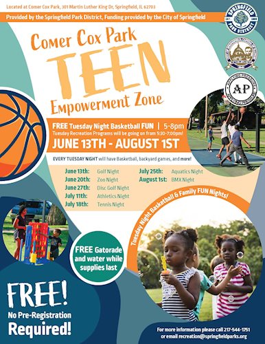Springfield Park District Hosts Third Annual Teen Empowerment Zone ...