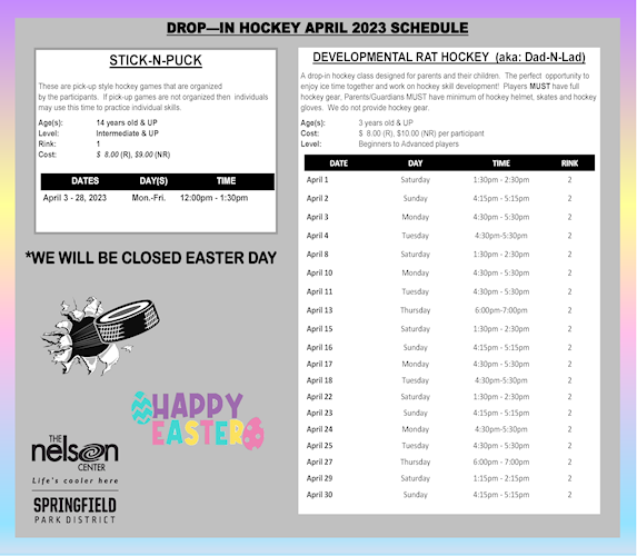 Nelson Center Ice Rink | Springfield Park District